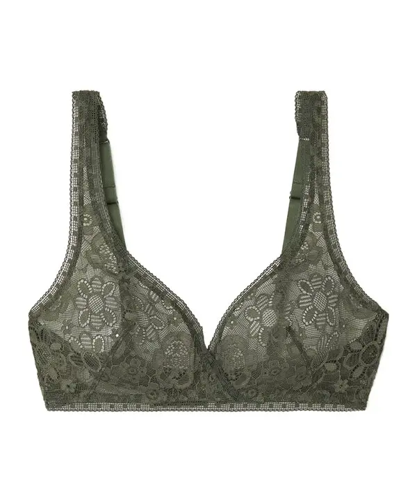 ERES Heureux Lace Soft Cup Triangle Bra - Green