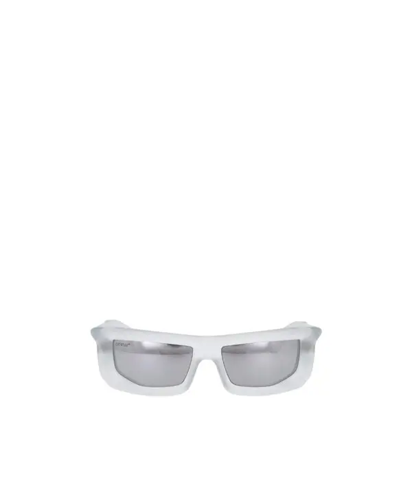 Off-White Rectangular Frame Sunglasses - Gray