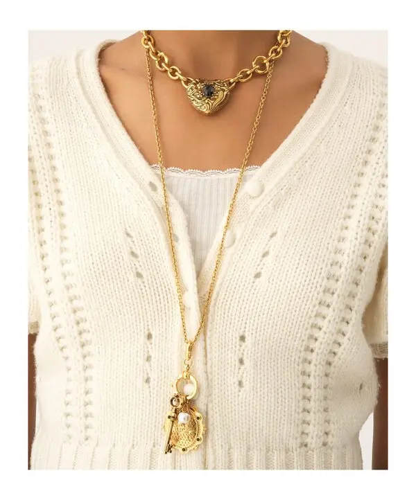 Chloé Puff Sleeve Knit Cardigan