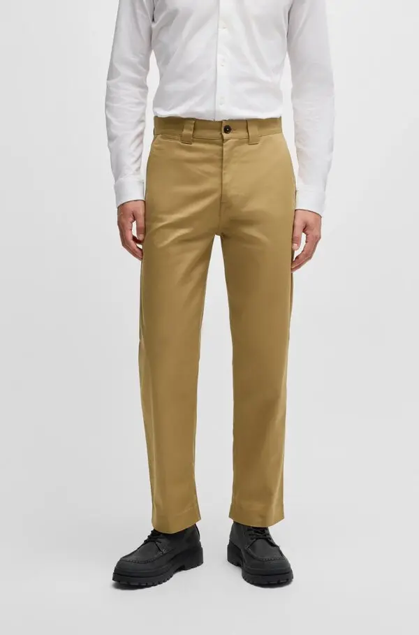Hugo Boss Belt Loops Slacks - Brown