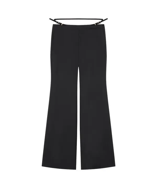 Givenchy Voyou Flare Tailored Pants In Wool And Mohair