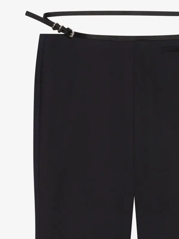 Givenchy Voyou Flare Tailored Pants In Wool And Mohair