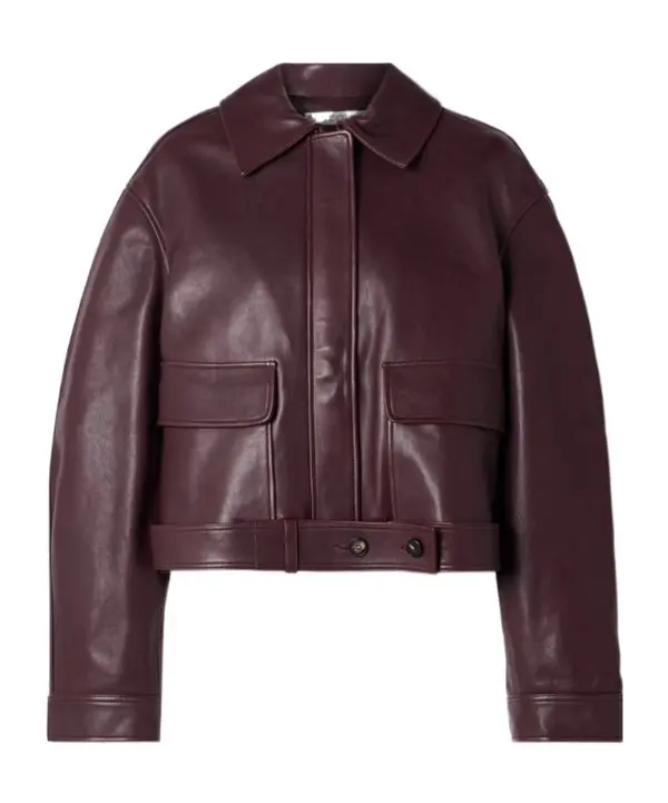 Co Name Belted Leather Jacket