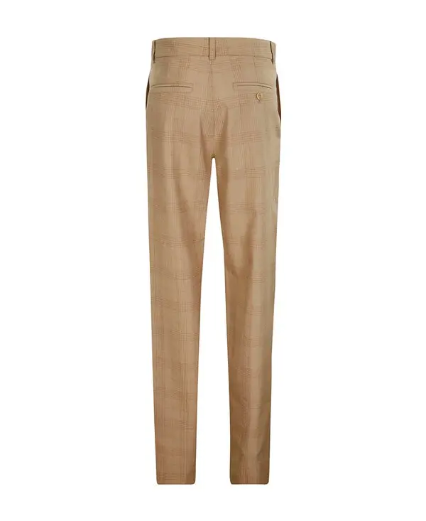 LEMAIRE Straight-leg Checked Wool Pants