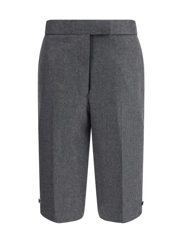 Thom Browne Pressed Crease Bermuda Shorts - Dark Gray
