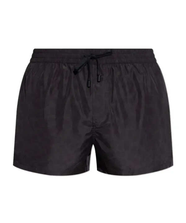 Balmain Drawstring Swim Shorts - Black