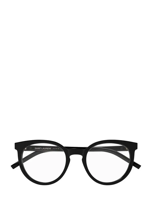 Saint Laurent Round Frame Glasses - Black