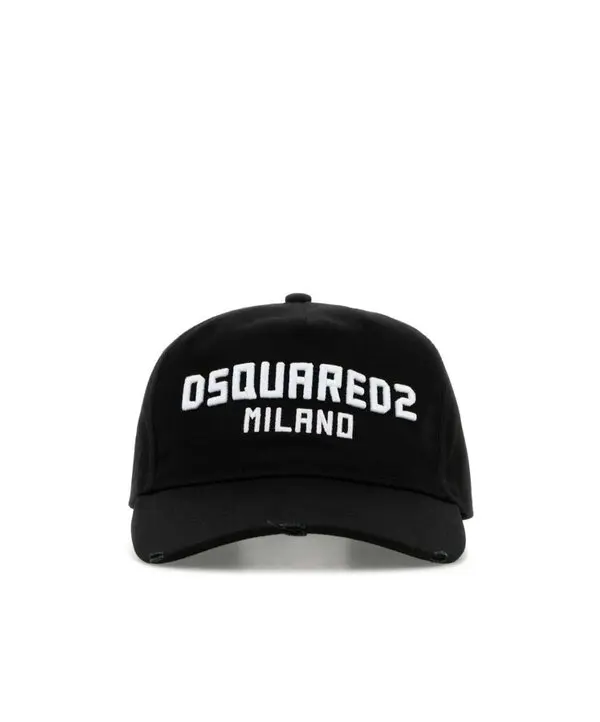 Dsquared2 Embroidered Logo Baseball Cap - Black