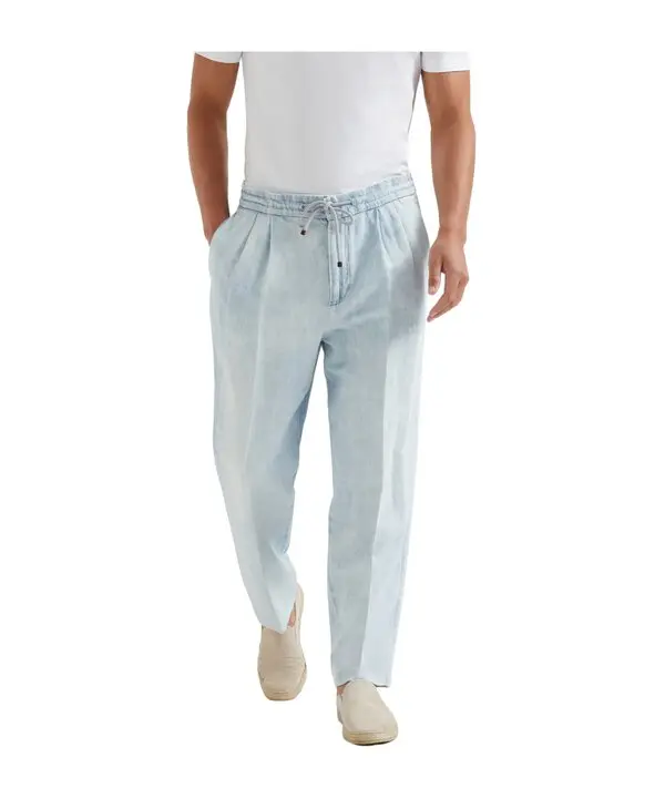 Brunello Cucinelli Double Pleated Drawstring Jeans