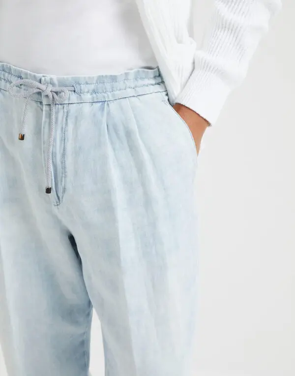 Brunello Cucinelli Double Pleated Drawstring Jeans