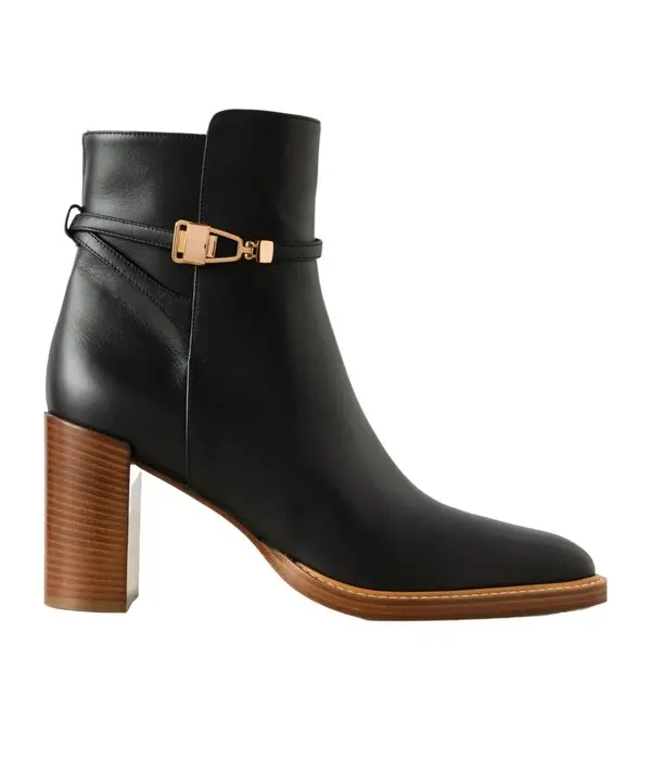 Gabriela Hearst Nina Ankle Boots With Metallic Embellishments - Black