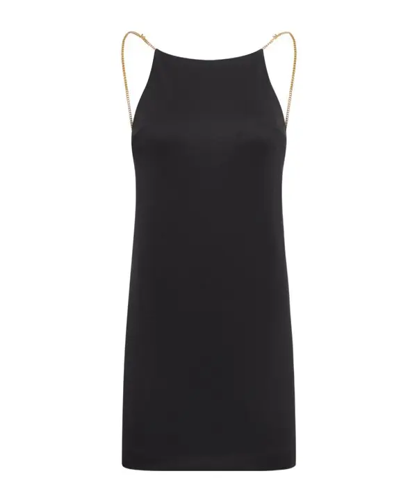 Palm Angels Sleeveless Chain Neck Mini Dress