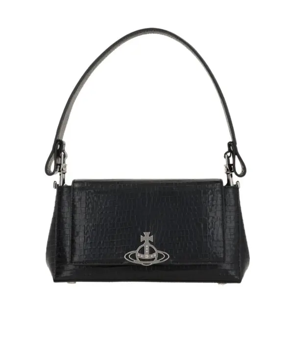 VIVIENNE WESTWOOD Hazel Medium Shoulder Bag - Black