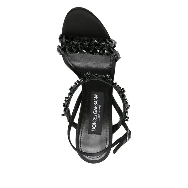 Dolce & Gabbana Embellished Sandals - Black