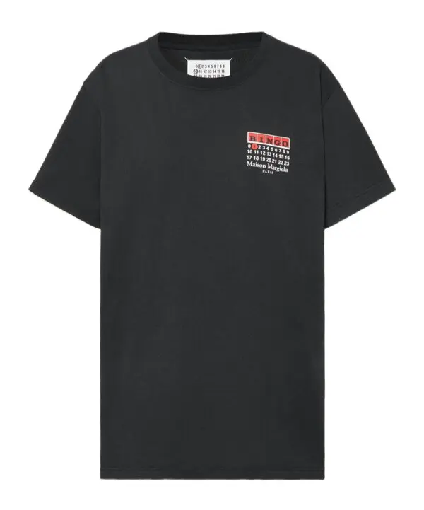 MAISON MARGIELA Numbers Printed Crewneck T-shirt