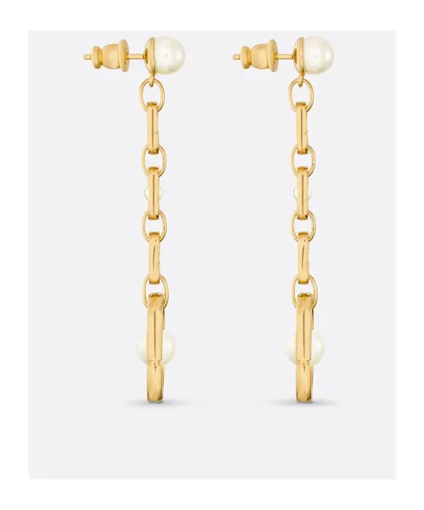 Dior 30 Montaigne Jolie Earrings With Pearl And Cd Signature