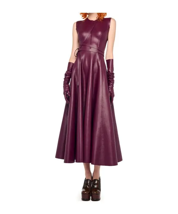 Norma Kamali Sleeveless Fit And Flare Dress