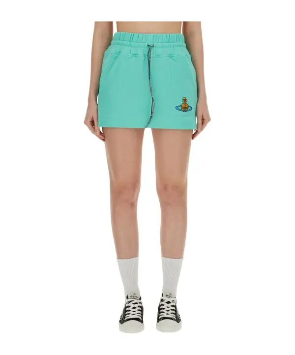 VIVIENNE WESTWOOD Orb Embroidered Mini Skirt