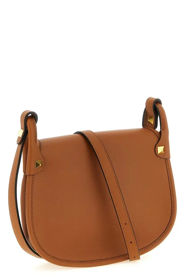 Valentino Garavani Flaneuse One Stud Small Shoulder Bag - Brown