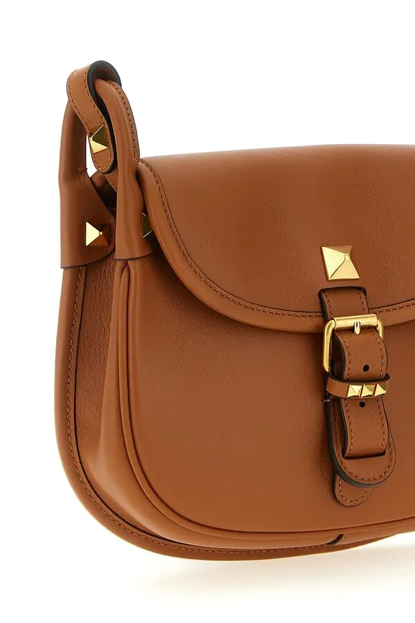 Valentino Garavani Flaneuse One Stud Small Shoulder Bag - Brown