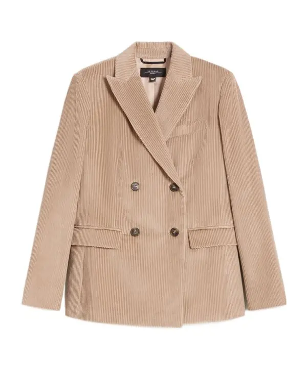 Max Mara Katanga Double-breasted Corduroy Jacket - Sand
