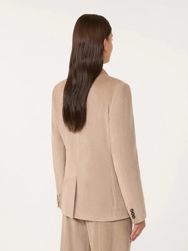 Max Mara Katanga Double-breasted Corduroy Jacket - Sand