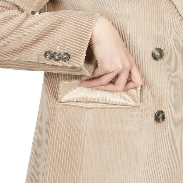 Max Mara Katanga Double-breasted Corduroy Jacket - Sand