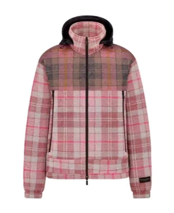 Dior Plaid Jacquard Jacket With Hood
