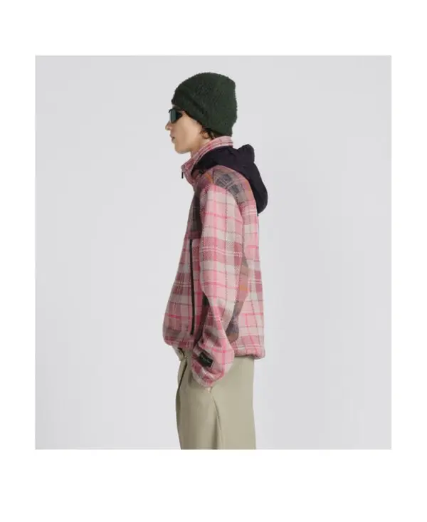 Dior Plaid Jacquard Jacket With Hood