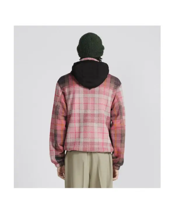 Dior Plaid Jacquard Jacket With Hood