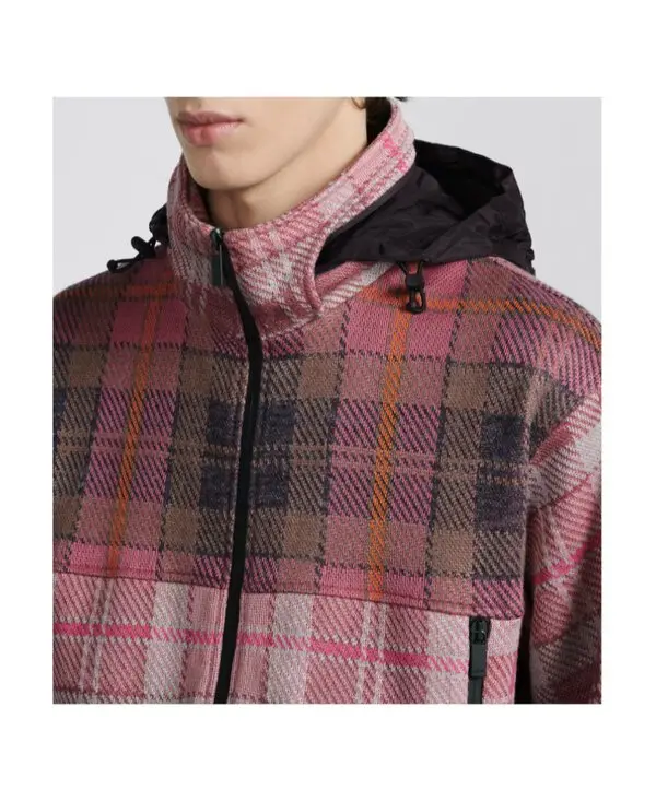 Dior Plaid Jacquard Jacket With Hood