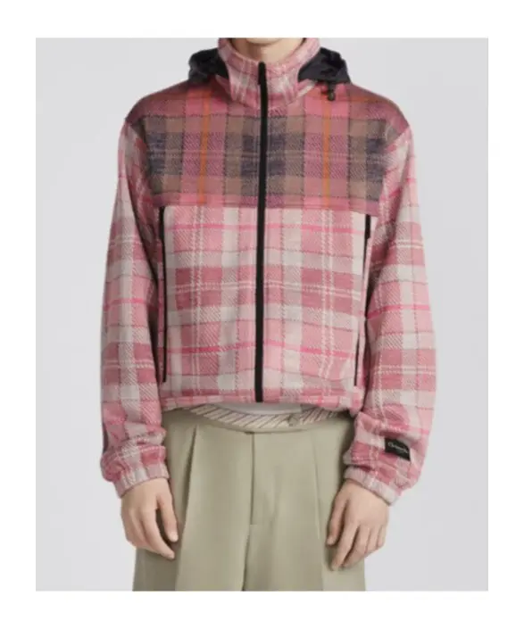 Dior Plaid Jacquard Jacket With Hood