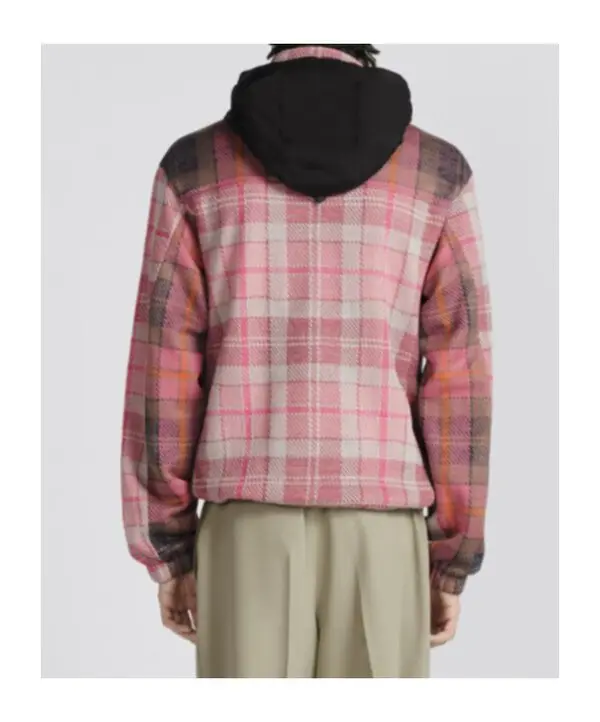 Dior Plaid Jacquard Jacket With Hood
