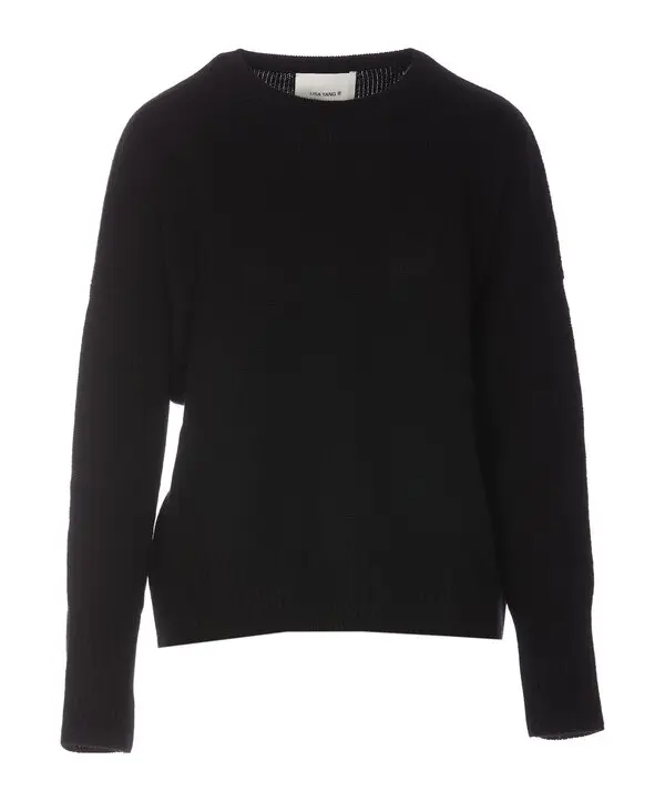 LISA YANG Mila Crewneck Knitwear - Black