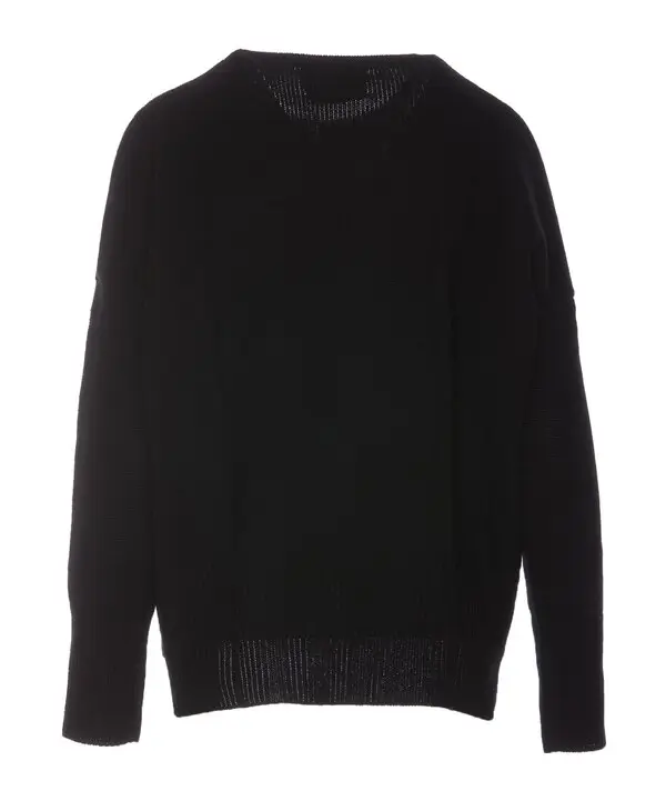 LISA YANG Mila Crewneck Knitwear - Black