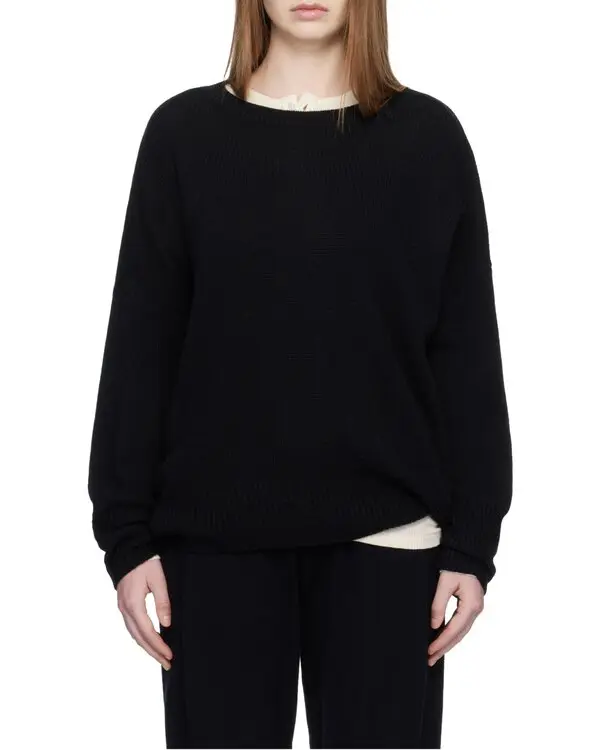 LISA YANG Mila Crewneck Knitwear - Black