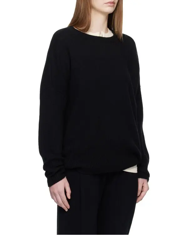 LISA YANG Mila Crewneck Knitwear - Black