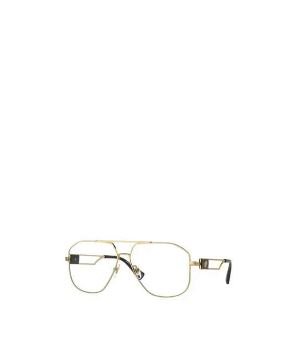 Versace Aviator Frame Glasses - Nude