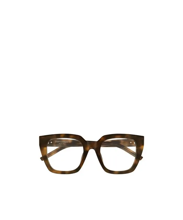 Saint Laurent Square Frame Eyeglasses - Brown