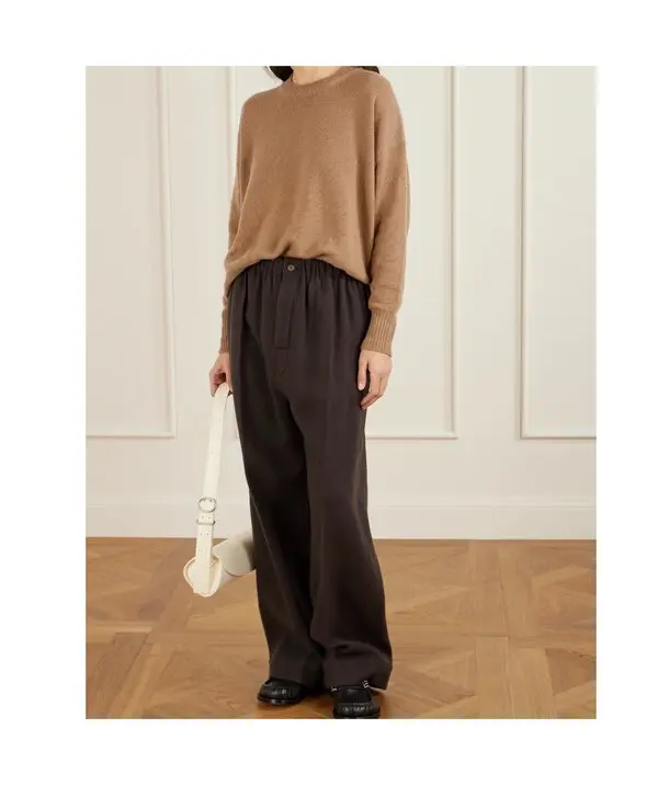 JIL SANDER Cashmere Sweater With Drop Shoulder And Side Slits