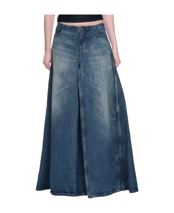 Y/project Denim Maxi Skirt