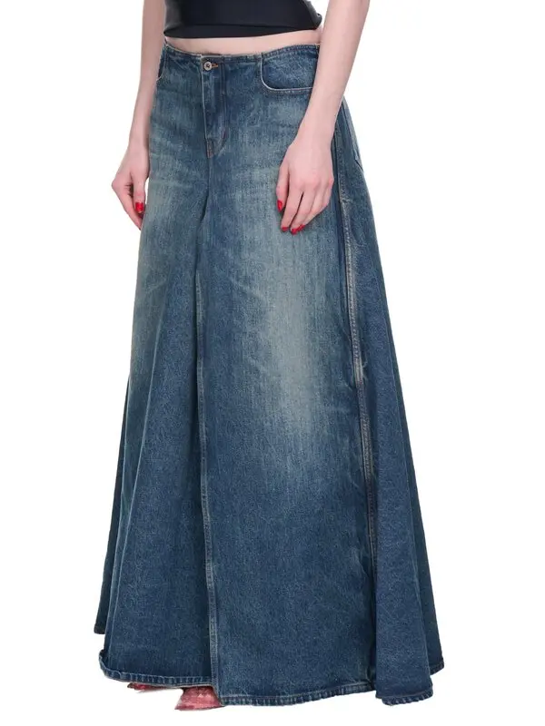 Y/project Denim Maxi Skirt