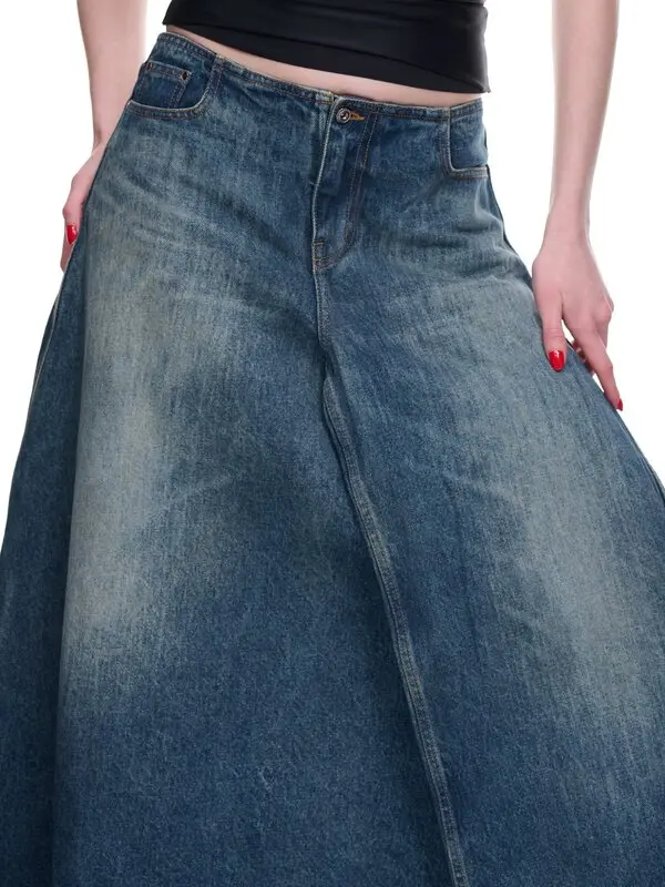 Y/project Denim Maxi Skirt