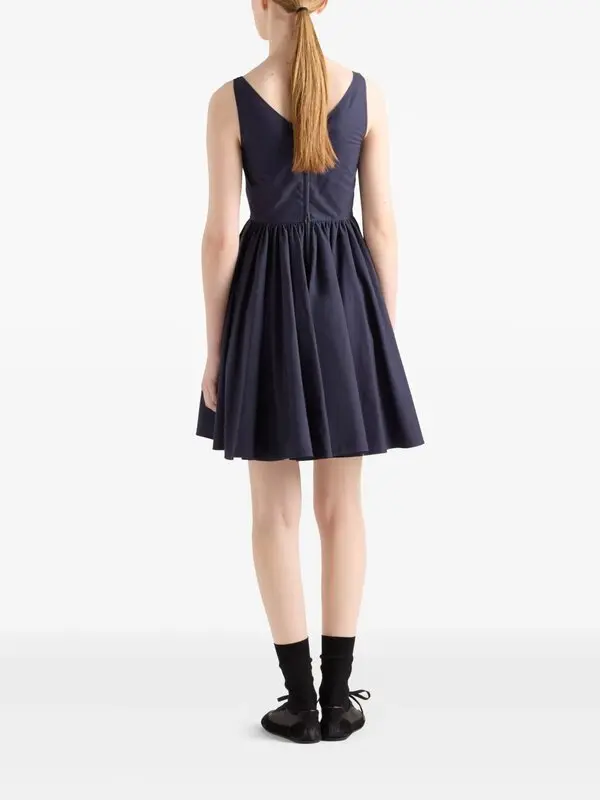 Prada Scoop Neck Sleeveless Mini Dress