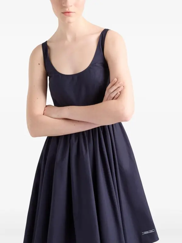 Prada Scoop Neck Sleeveless Mini Dress