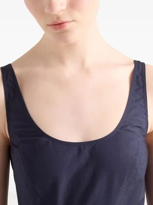 Prada Scoop Neck Sleeveless Mini Dress