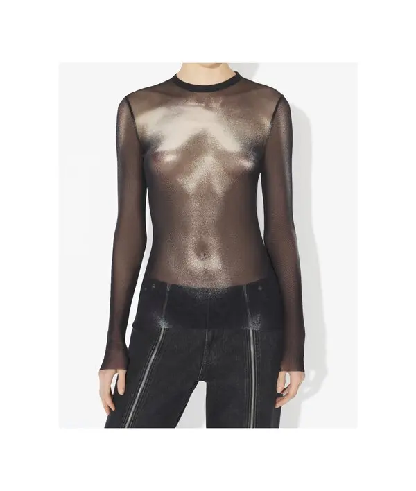JEAN PAUL GAULTIER Round Neck Long Sleeve Top