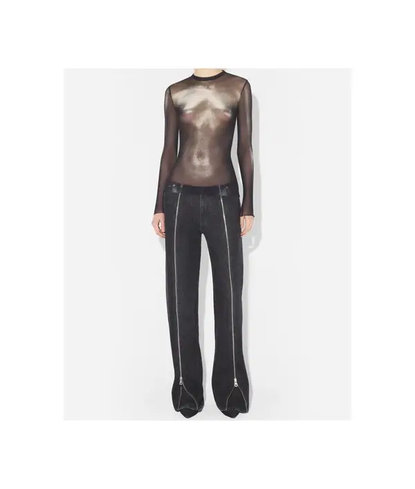 JEAN PAUL GAULTIER Round Neck Long Sleeve Top