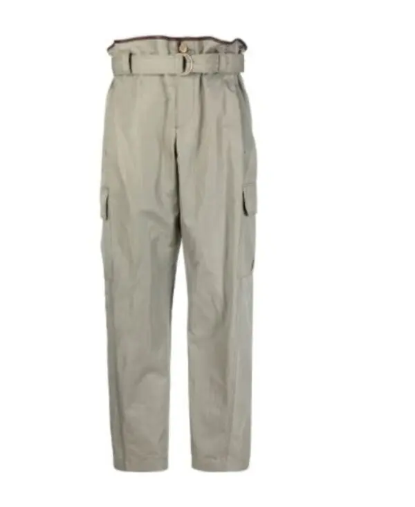 Brunello Cucinelli High Waisted Belted Trousers