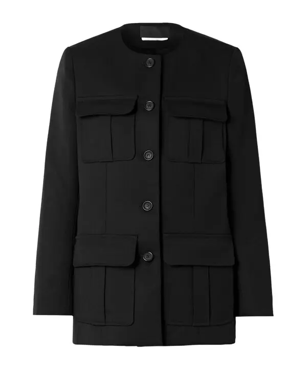NILI LOTAN Long Sleeve Casual Jacket With Multiple Pockets